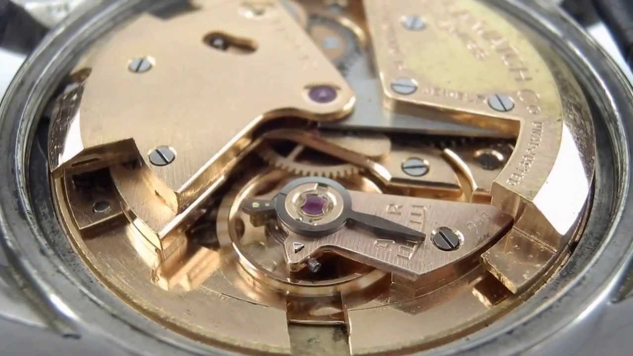 Omega automatic movement cal.342 running. - YouTube