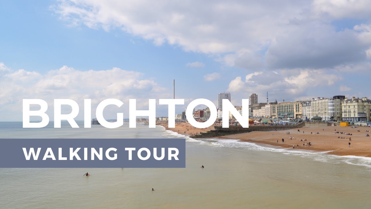 Brighton England walking tour 4K - YouTube
