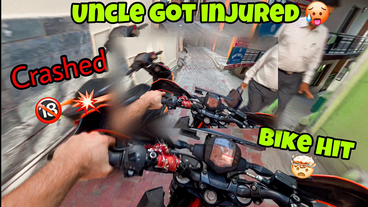 Ride Gone Wrong☠️ Uncle Got Injured🥵 Brutal Crash⚠️ #motovlog ...