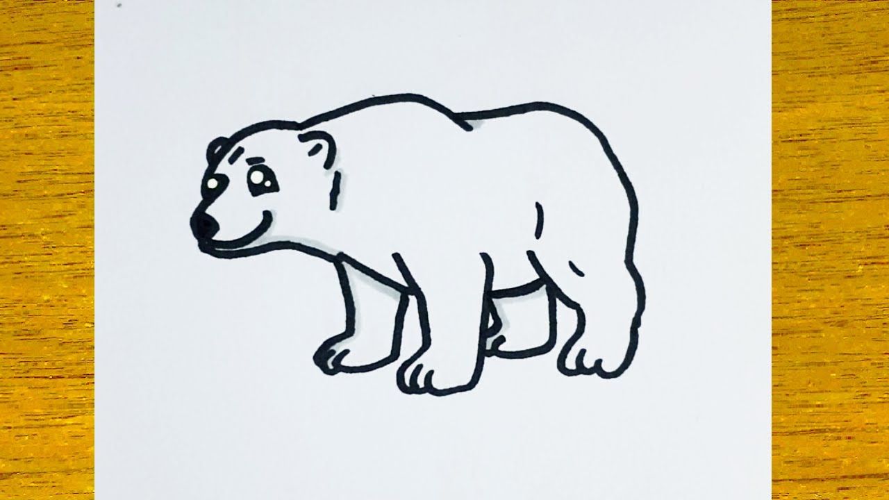 Kolay Ayı Çizimi / Ayı nasıl çizilir / Ayı Resmi Çizimi - YouTube