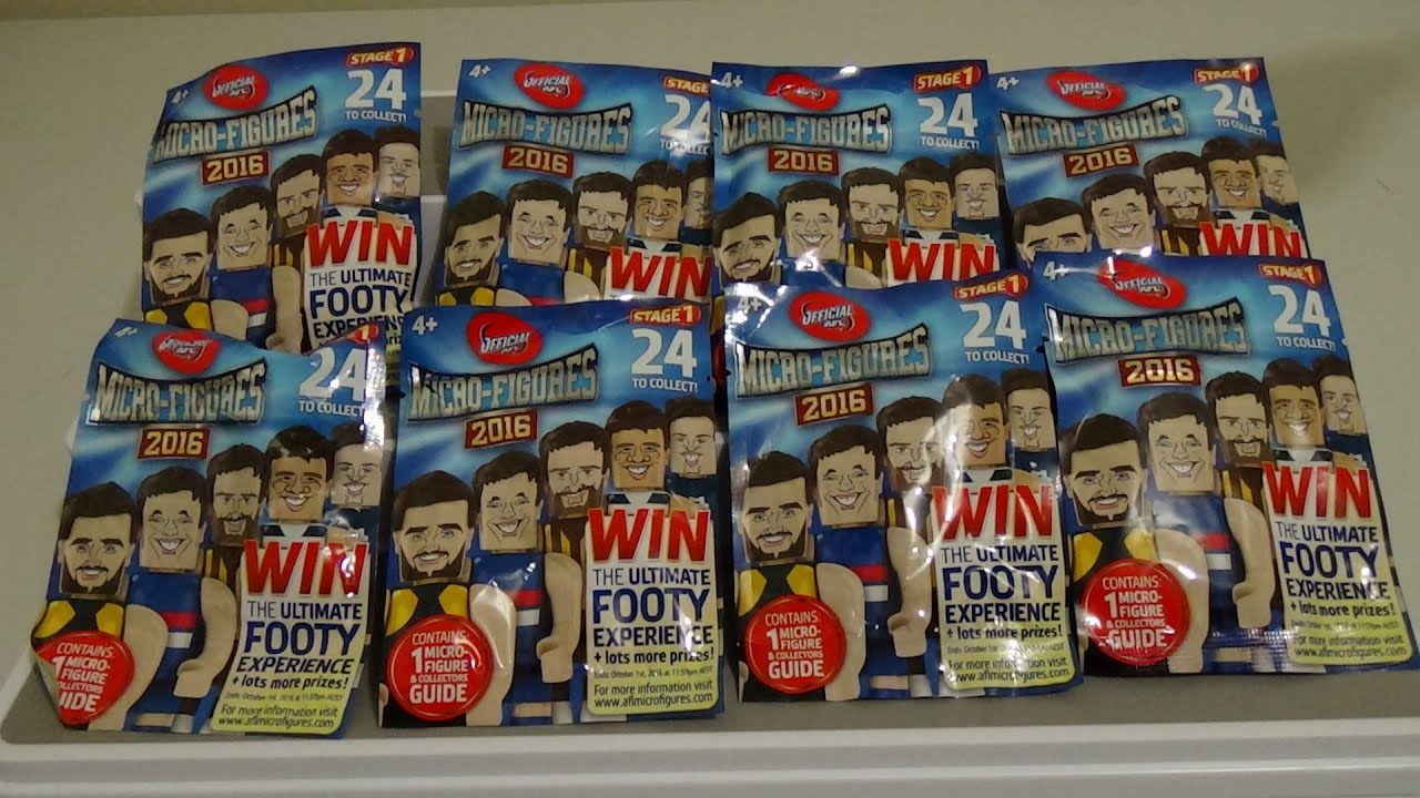 Official 2016 AFL Football Micro Figures Blind Bags #1 - Cripps ahoy ...