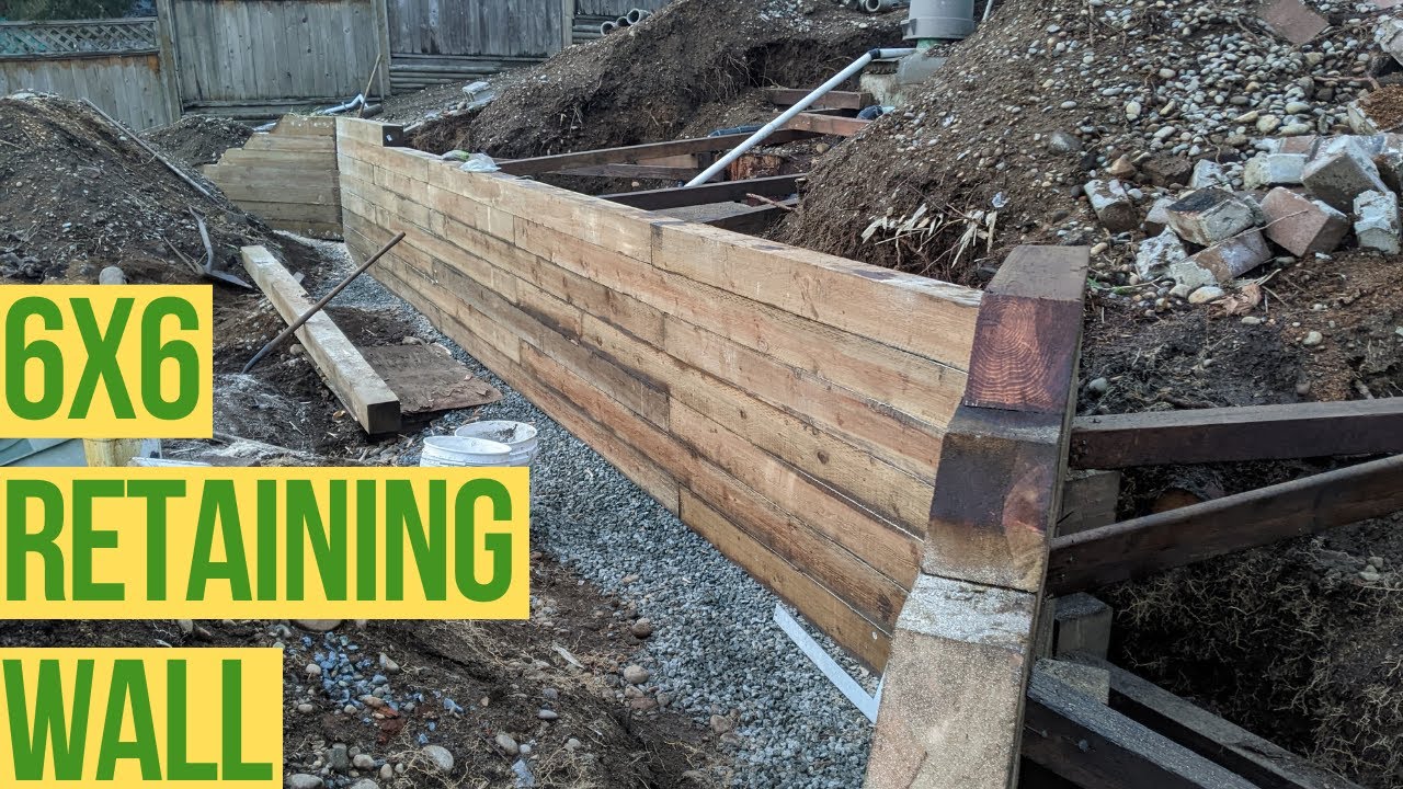 How to Build a Timber WALL - YouTube