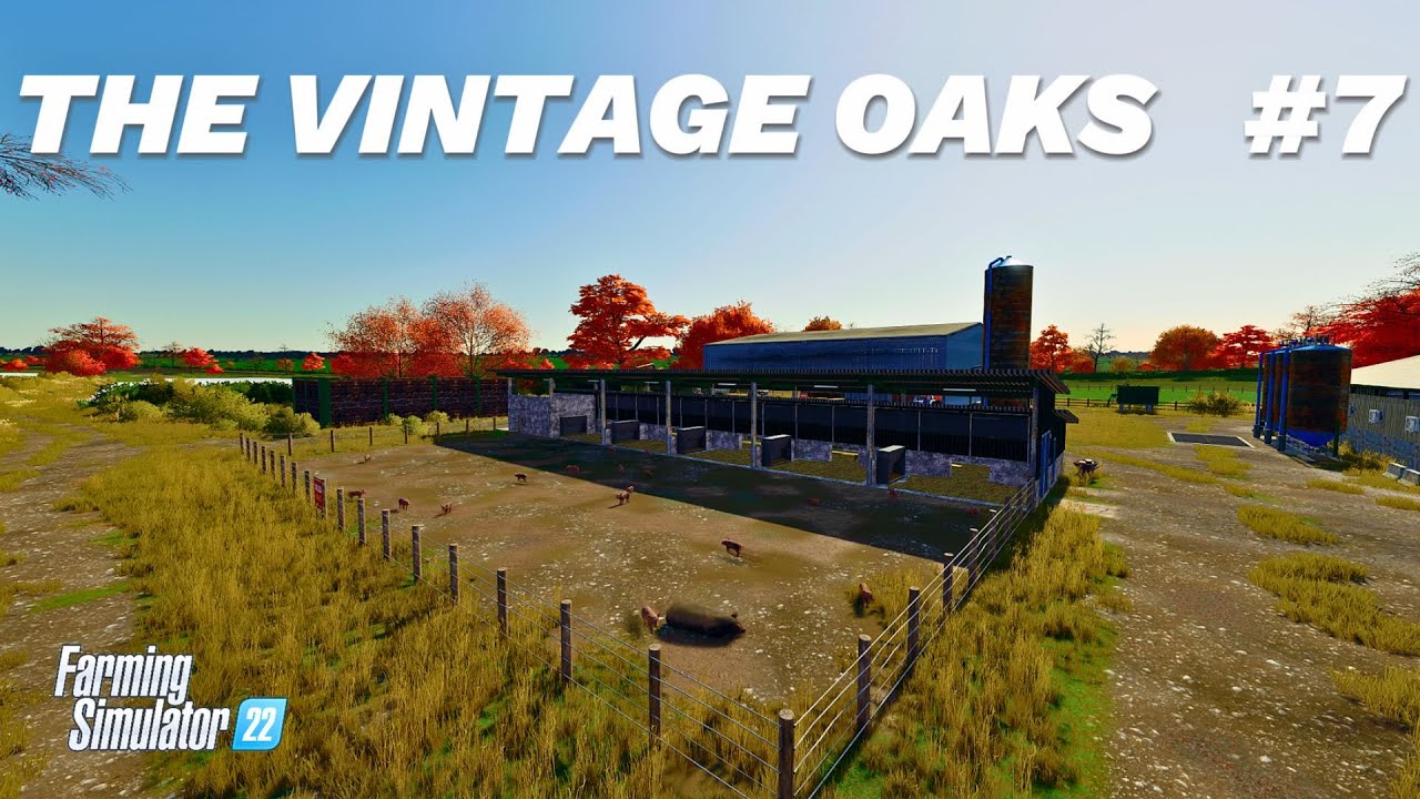 FINAL HARVEST & PIGLET BOOM!!! FS22 The Vintage Oaks - YouTube