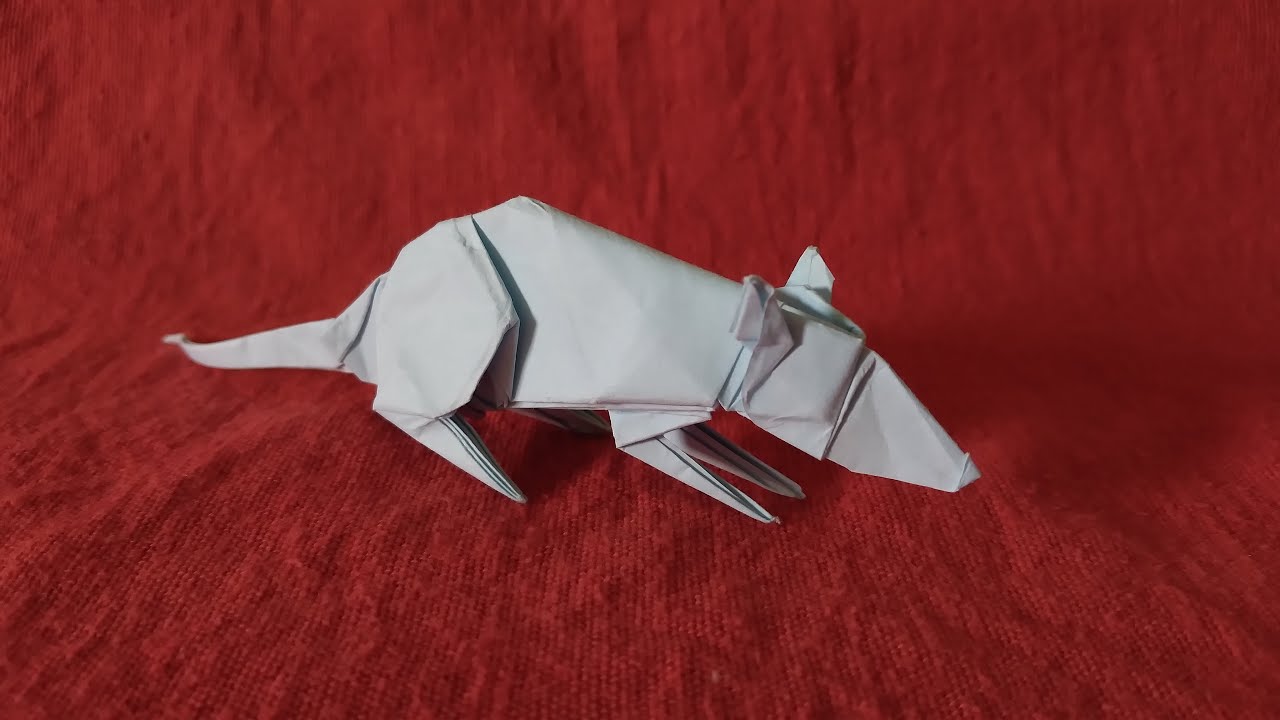 Origami Rato (Rat, opus 159) - Robert J. Lang - TUTORIAL - YouTube