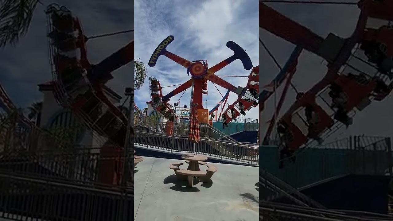 Typhoon Santa Cruz Beach Boardwalk - YouTube