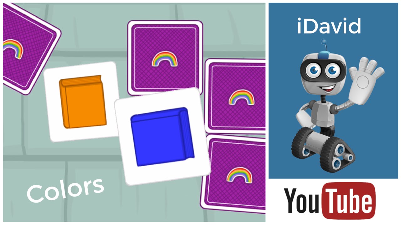 Colors for Kids in Memory Game - Fun English Learning - YouTube
