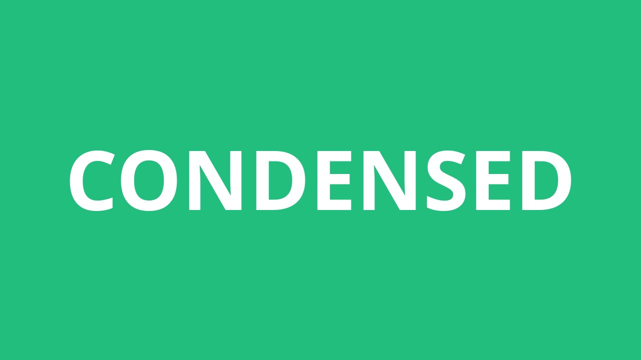 How To Pronounce Condensed - Pronunciation Academy - YouTube