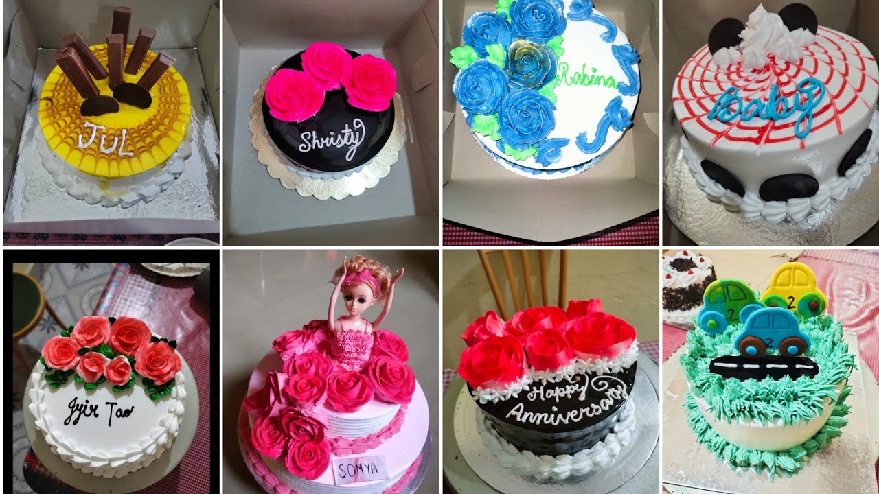 Simple and Easy Cake Design Ideas|Subscribe for more videos|Without ...