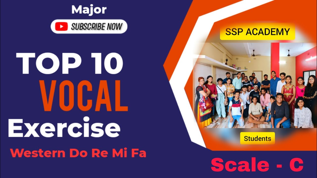 Top 10 Western Vocal Exercises Scale - C | Vocal Warm Up - YouTube
