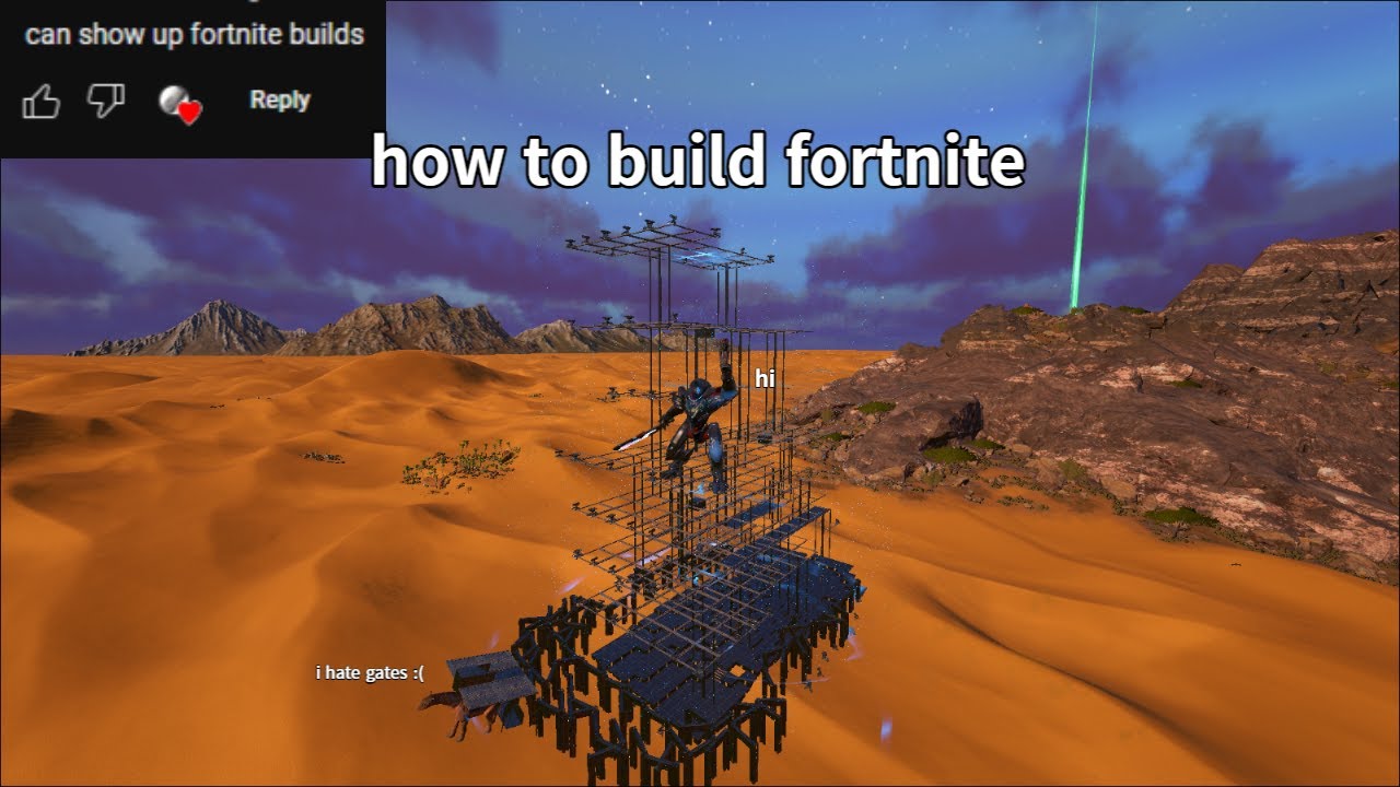 ark how to build fortnite - YouTube