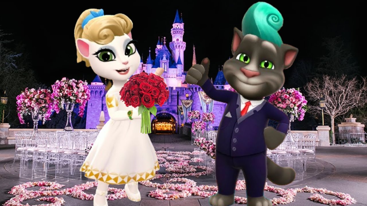 Angela2 And My Talking Tom Wedding 🤗💘🥀 - YouTube