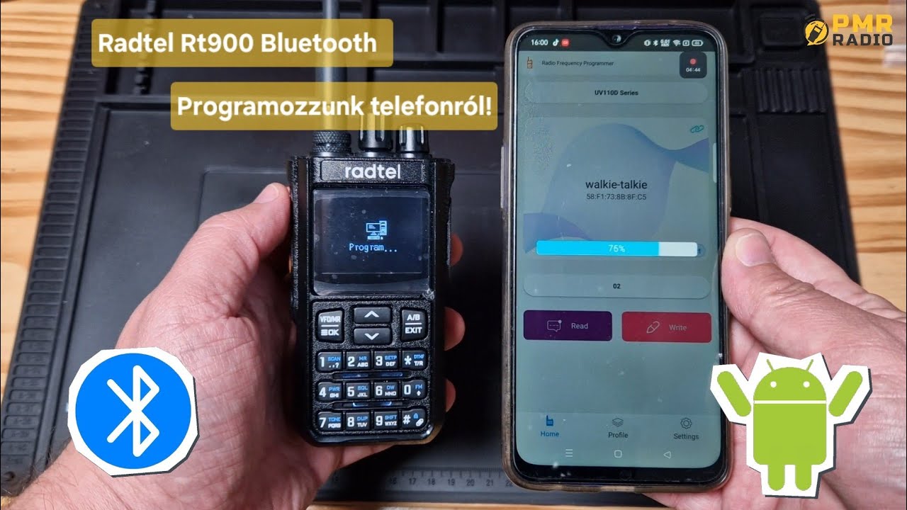 Radtel RT900 Programozzunk Bluetooth kapcsolaton keresztül. #radtel # ...