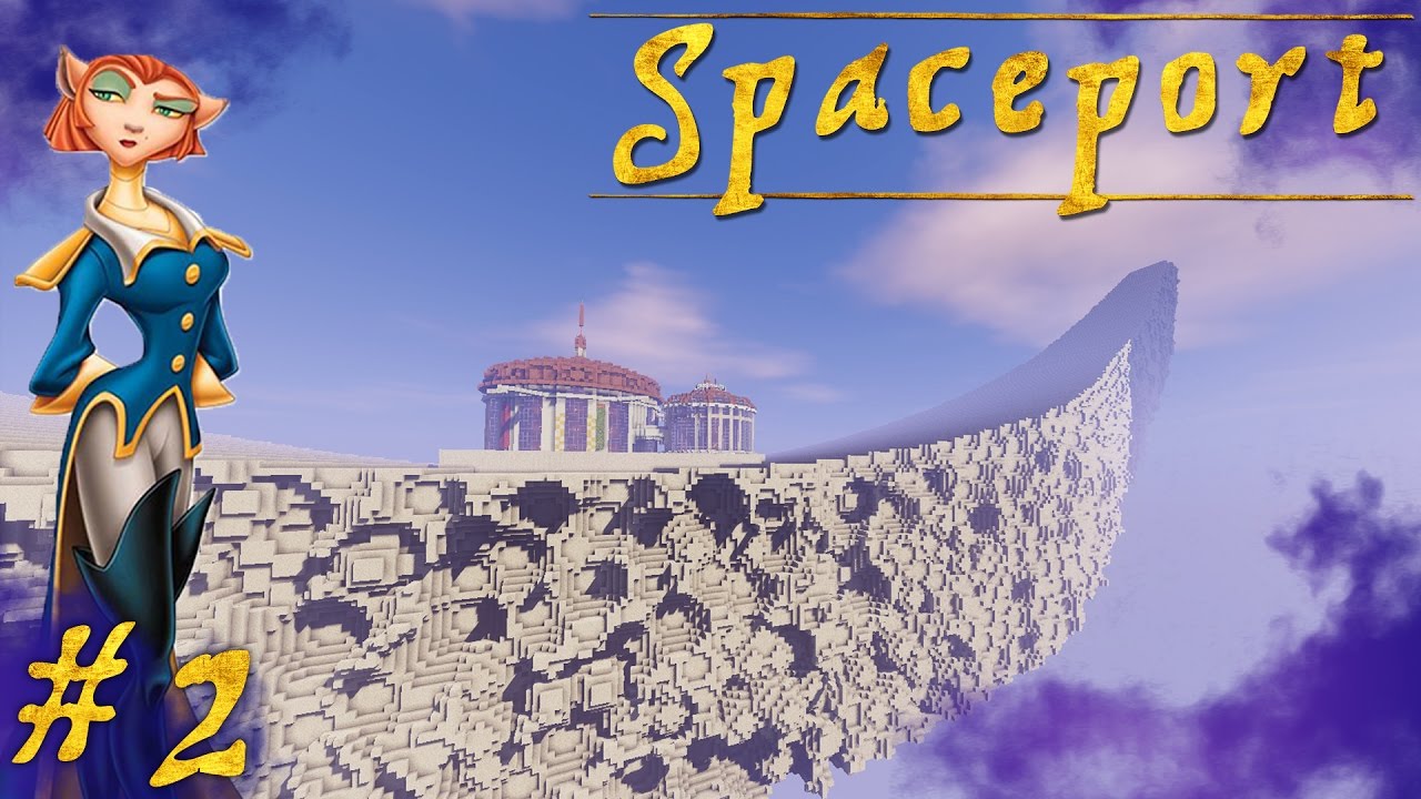 Minecraft Treasure Planet Spaceport | Let's Build It! #2 - YouTube
