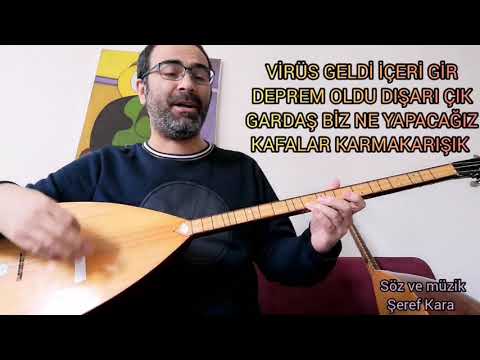 Virüs mü deprem mi #virüs #deprem #korona #covit19 #komik #malatyalışerefkara #bağlama #türkü