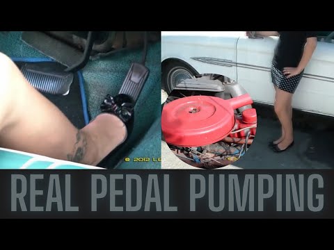 20 Year Old Girl Cold Starting a 1961 Falcon #pedalpumping