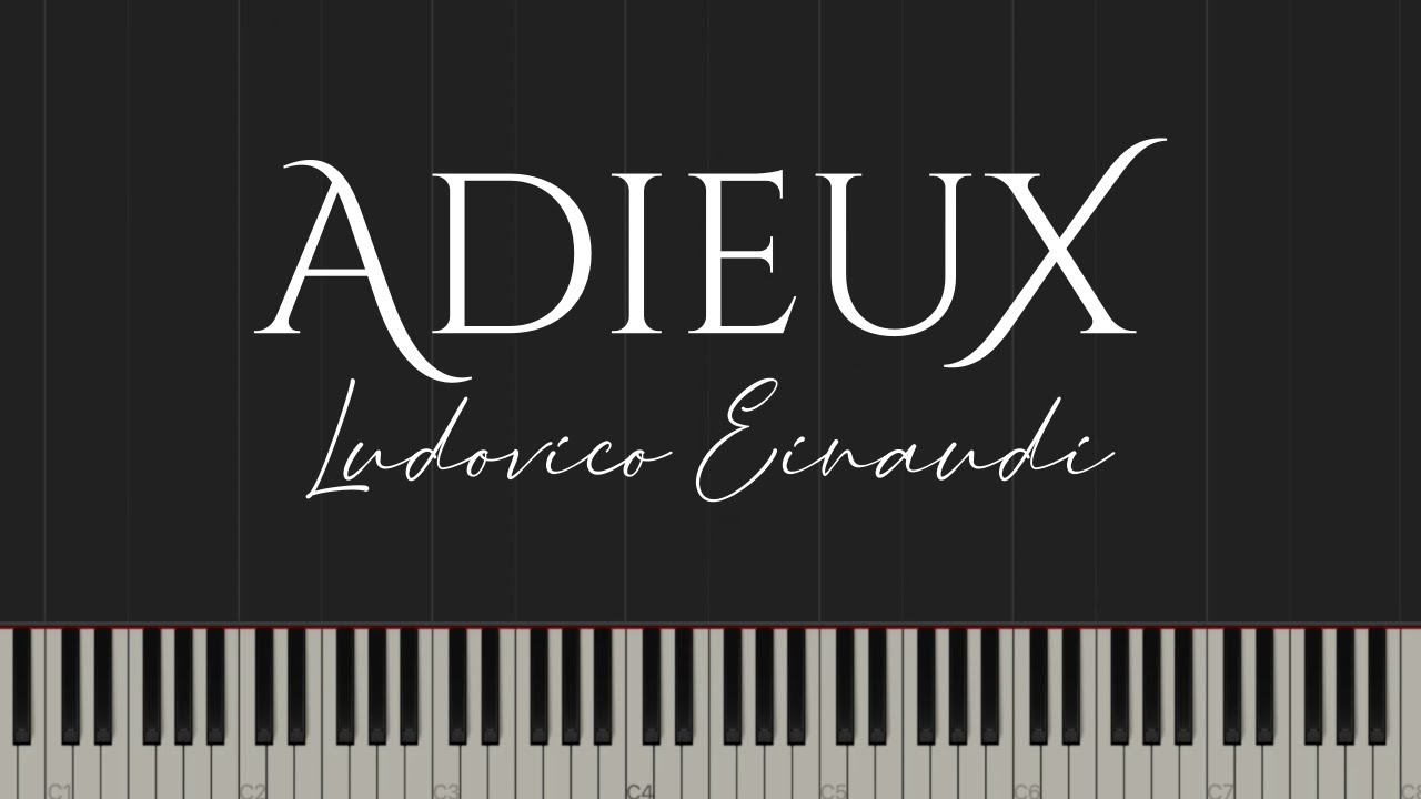 Adieux - Ludovico Einaudi (Piano Tutorial) - YouTube