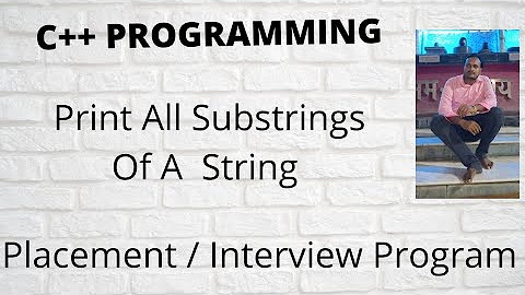 C++ String Program || C++ String Interview questions || String Program ...