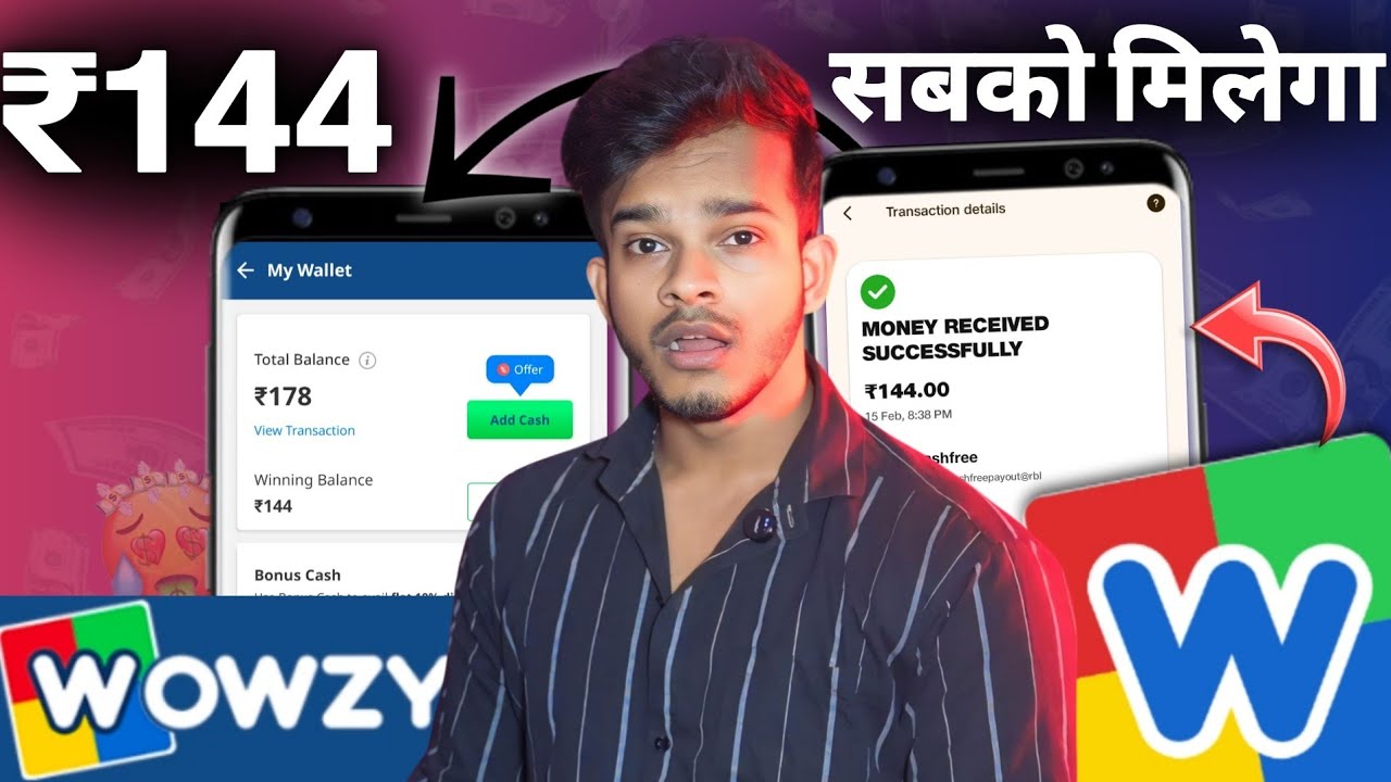 PER NUMBER ₹144 FROM WOWZY APP l 100% CASHBACK OFFER FOR ALL USER - YouTube