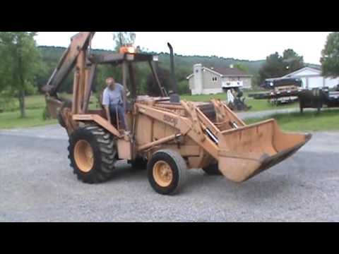 Case 580E Rubber Tired Backhoe Loader Cummins Diesel For Sale - YouTube