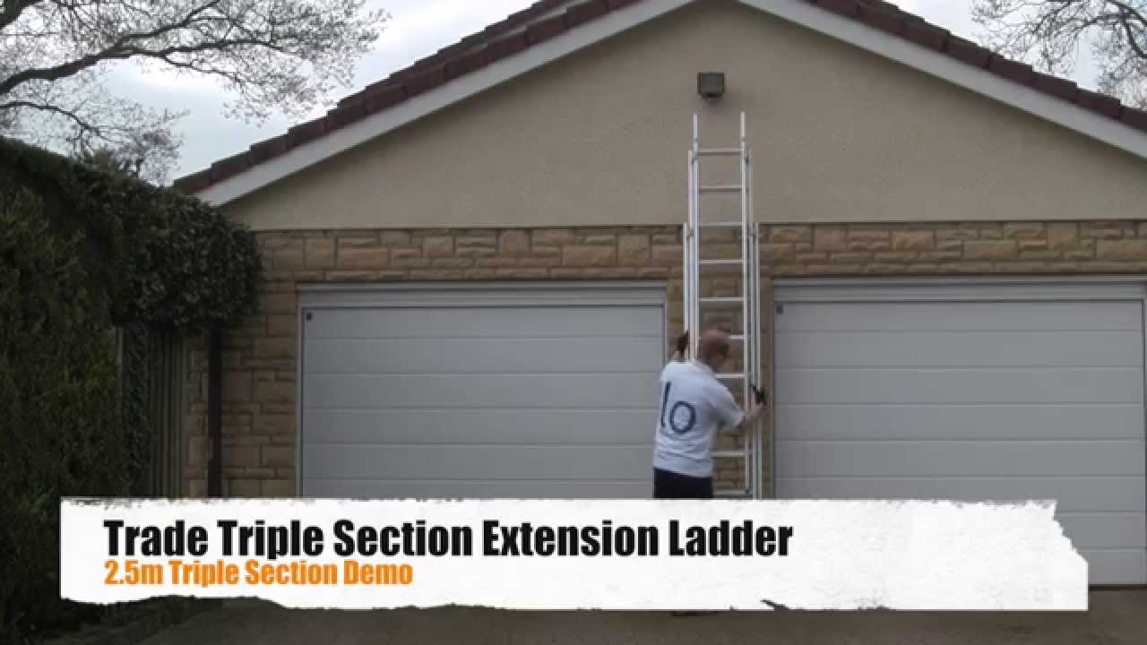Trade Triple Section Aluminium Extension Ladder | Ladders-Online Demo ...