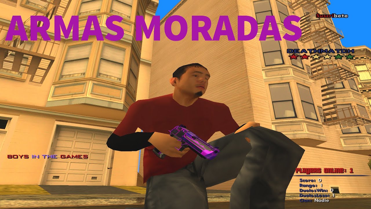 NUEVAS ARMAS MORADAS para GTA SAN ANDREAS/SAMP/MTA/PC & ANDROID - YouTube