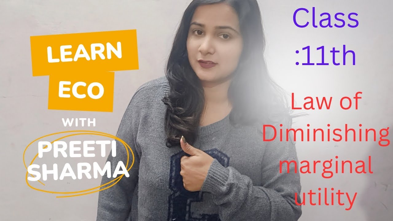 Law of Diminishing marginal utility. Class :11th. Economics. #class11 # ...