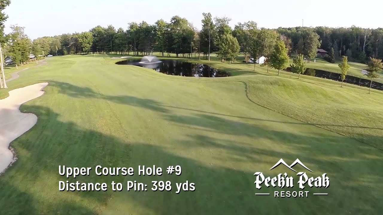Peek'n Peak Upper Course Hole #9 - YouTube