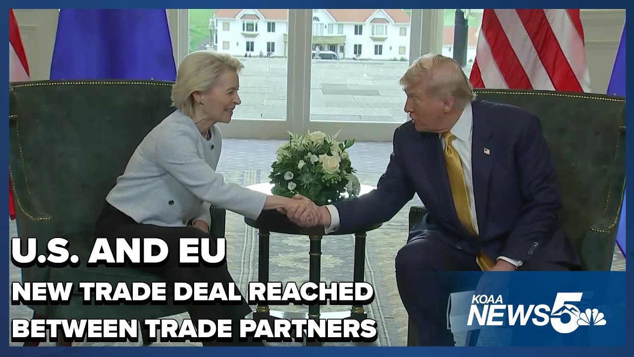 Trump Announces New Trade Deal with European Union - YouTube