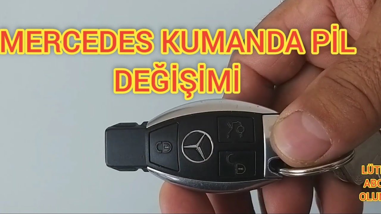 Mercedes Anahtar Pil Değişimi Nasıl Yapılır-Key Battery Change ...