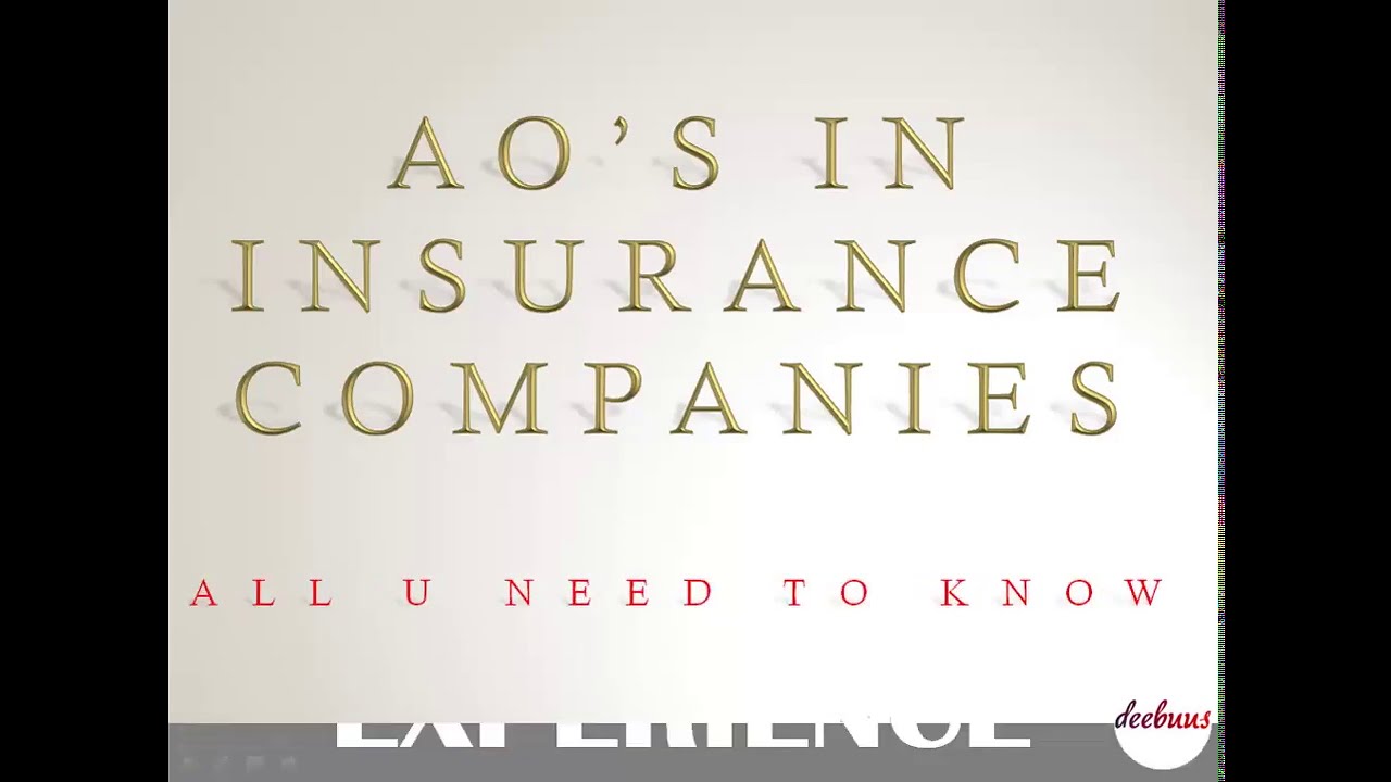 AO Insurance companies, job nature, salary, selection procedure... NICL ...