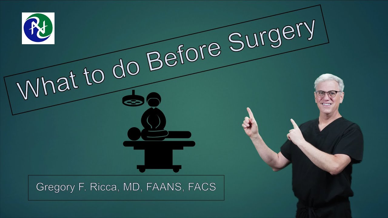 Dr. Ricca's Routine Preoperative Instructions - YouTube