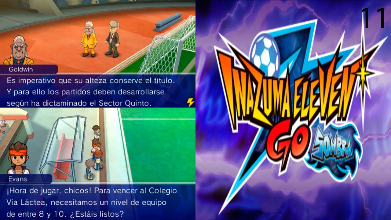 Inazuma eleven go Sombra 11 - Subiendo nivel en pachangas - YouTube