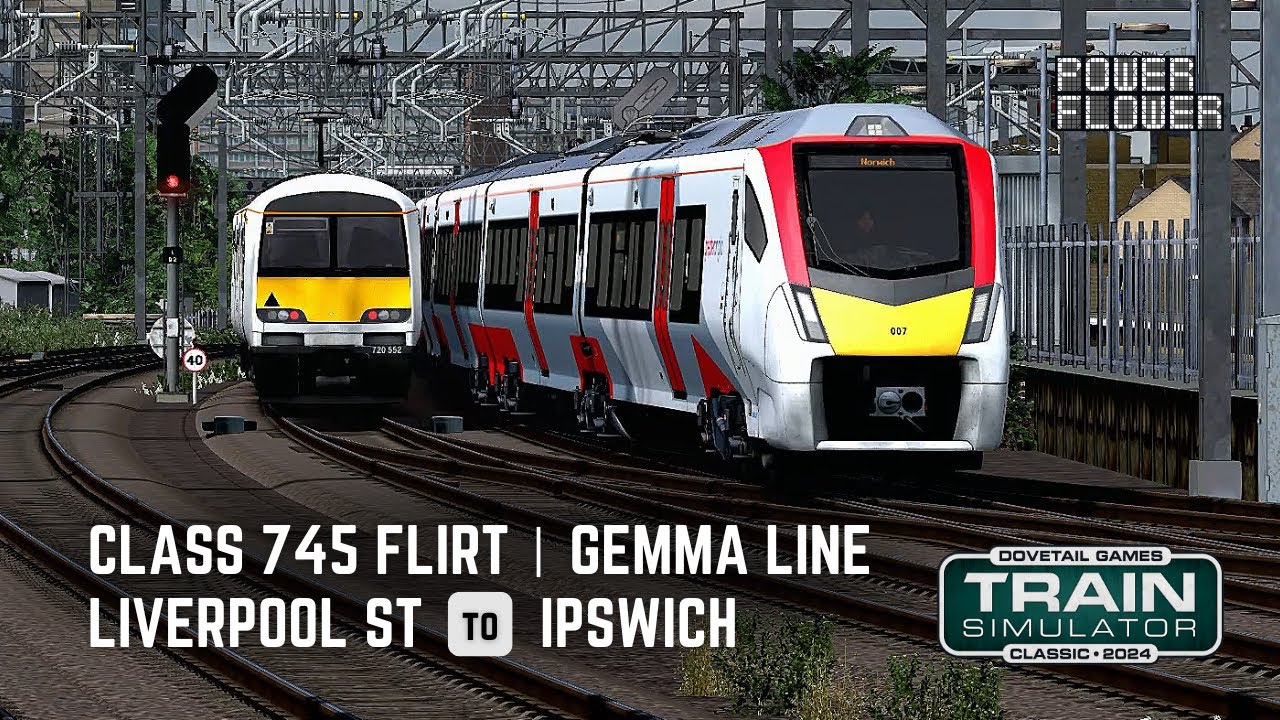 TRAIN SIM CLASSIC | CLASS 745 FLIRT| LIVERPOOL ST TO IPSWICH - YouTube