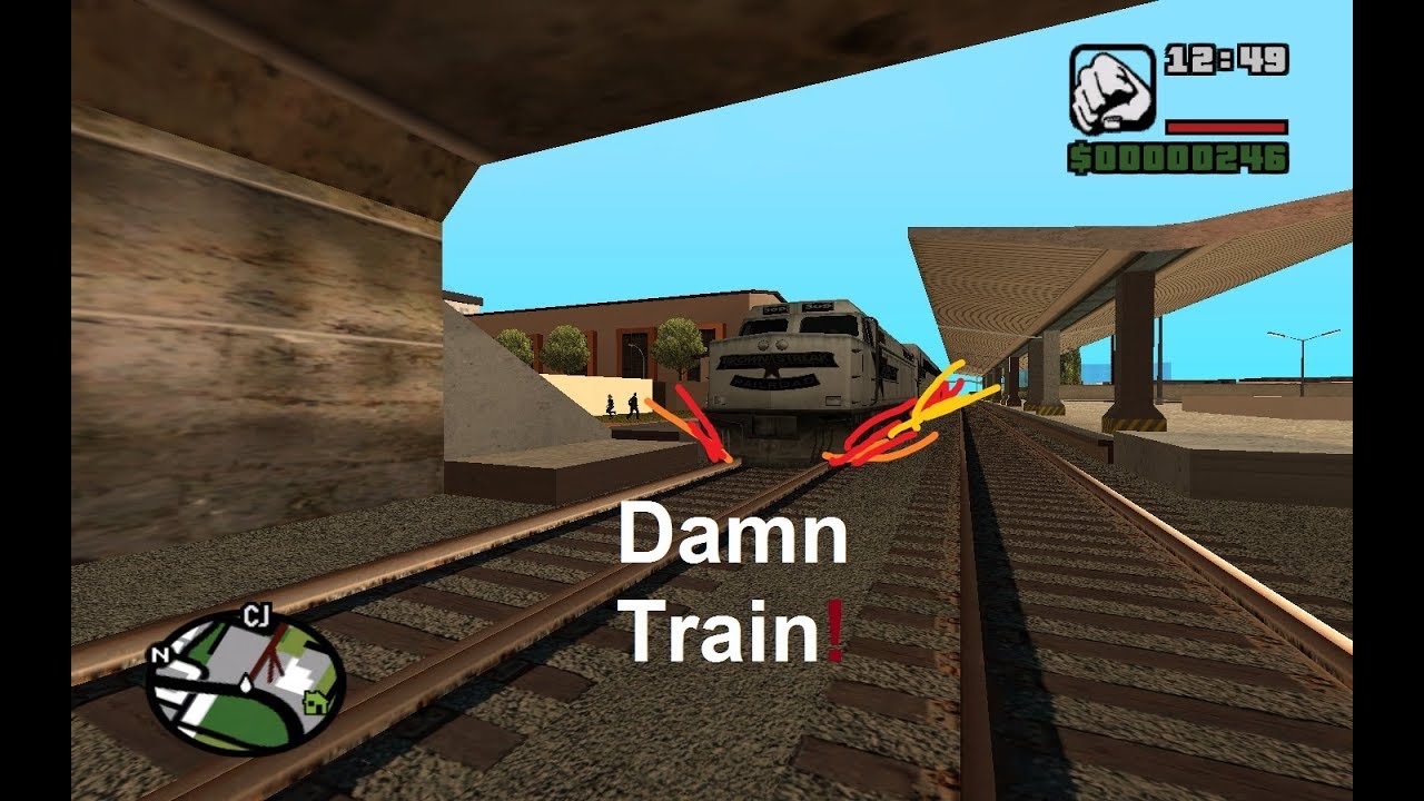 GTA SA | The Damn Train - القطار الملعون - YouTube