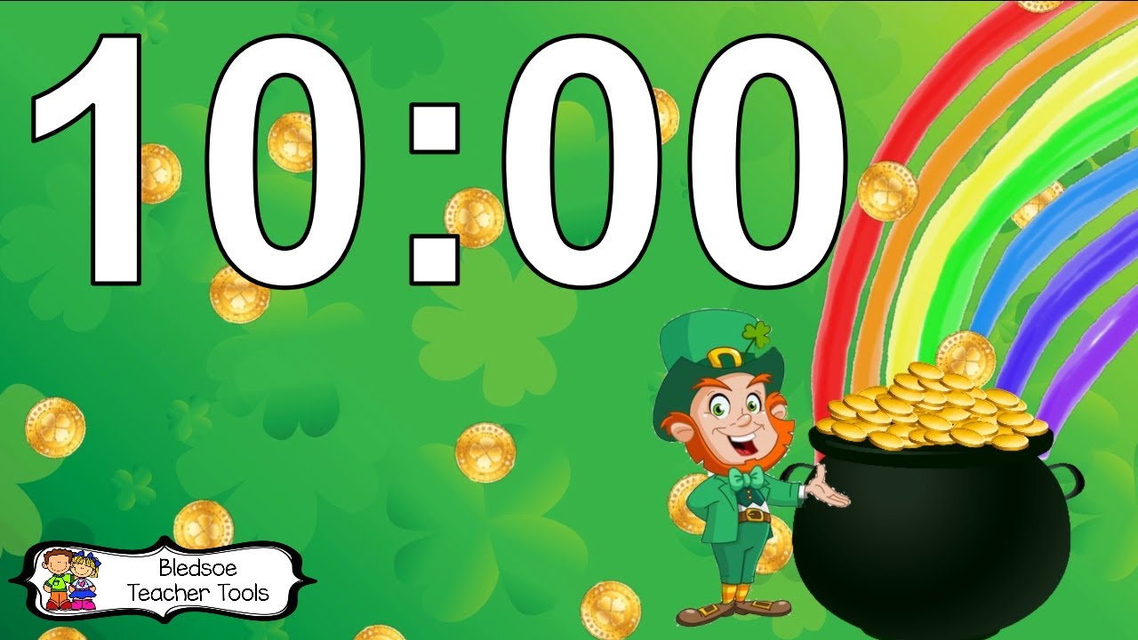 10 Minute Shamrock Timer with Music - YouTube