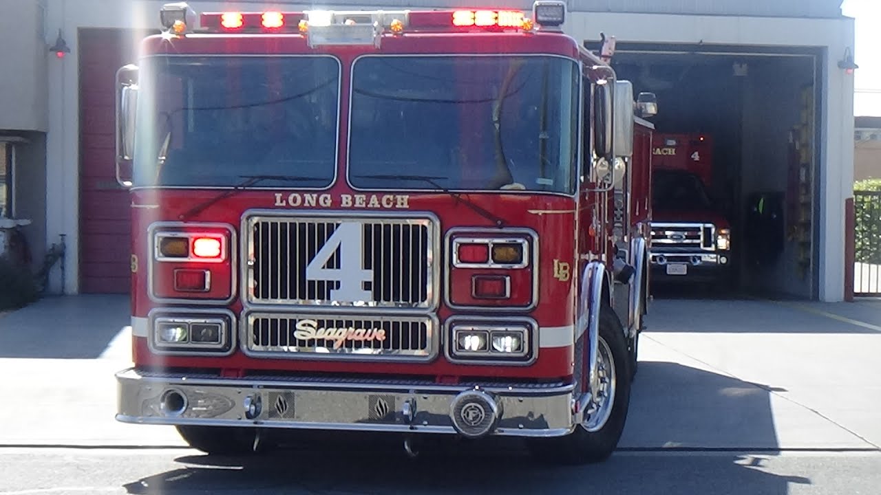 LBFD Engine 4 Rescue 4 Responding - YouTube