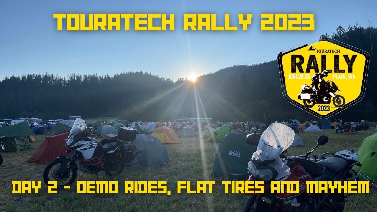Touratech Rally 2023 Day 2 | Demo Rides, Flat Tires and Mayhem - YouTube
