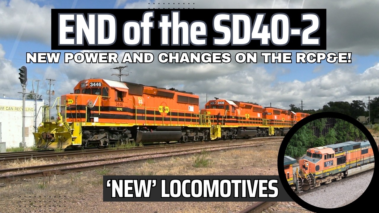 END of the SD40-2 on the Rapid City, Pierre, and Eastern - NEW ...