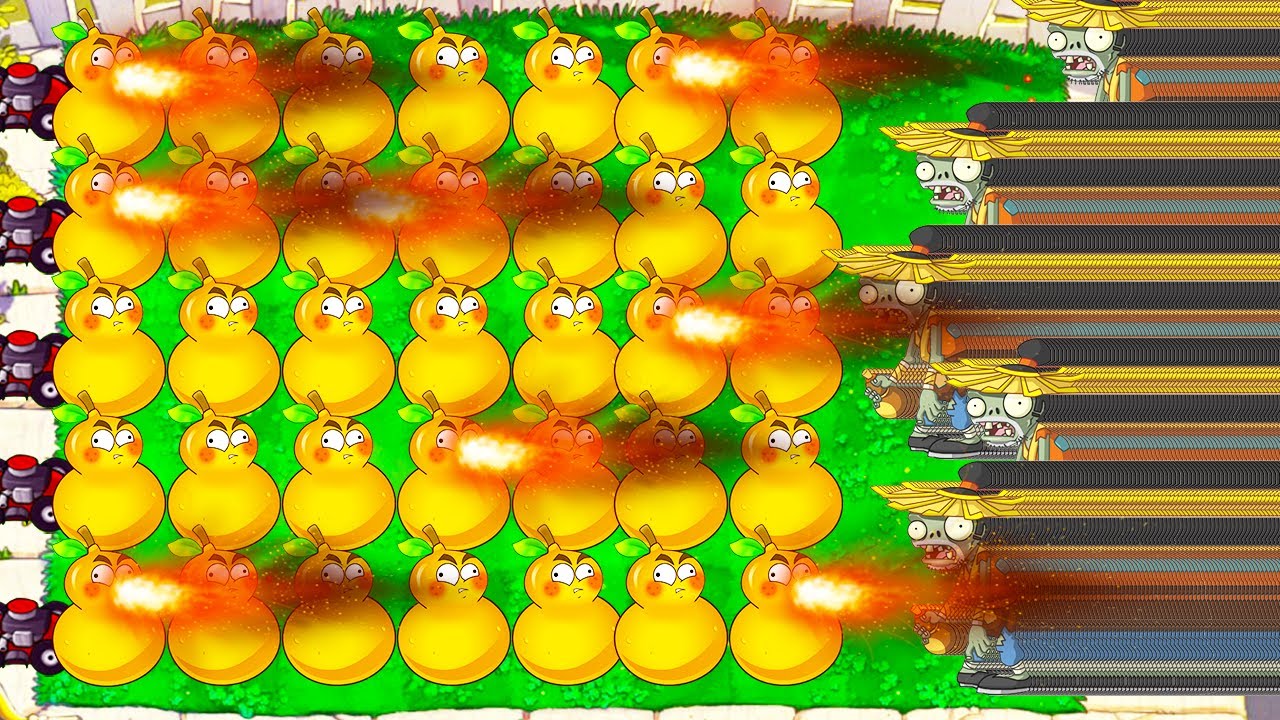INSANE Fire Gourd ONLY Challenge! Chinese Plants VS Zombies Is AMAZING ...