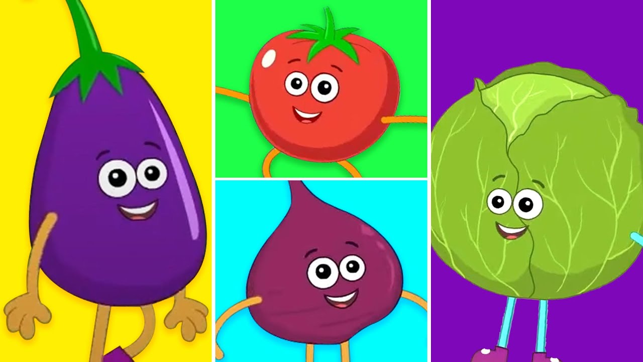 Vegetables Song, Healthy Eating and Preschool Rhymes for Kids - YouTube