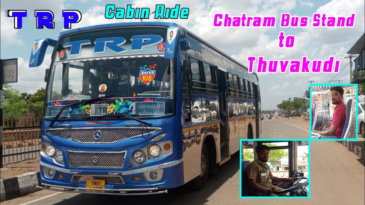 😍 TRP TOWN BUS VLOG |FULL CABIN RIDE | CHATRAM BUS STAND TO THAVAKUDI ...