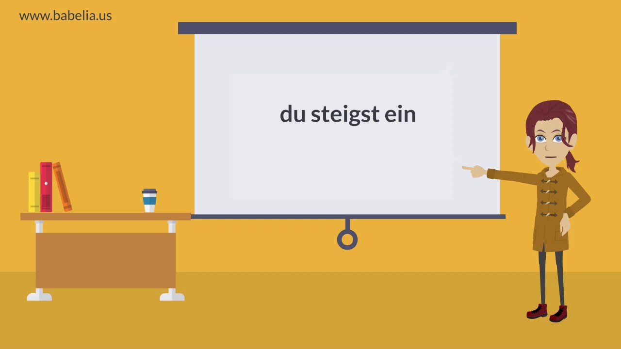 Chapter 26 Grammar Verb einsteigen German for Beginners #germanlanguage ...