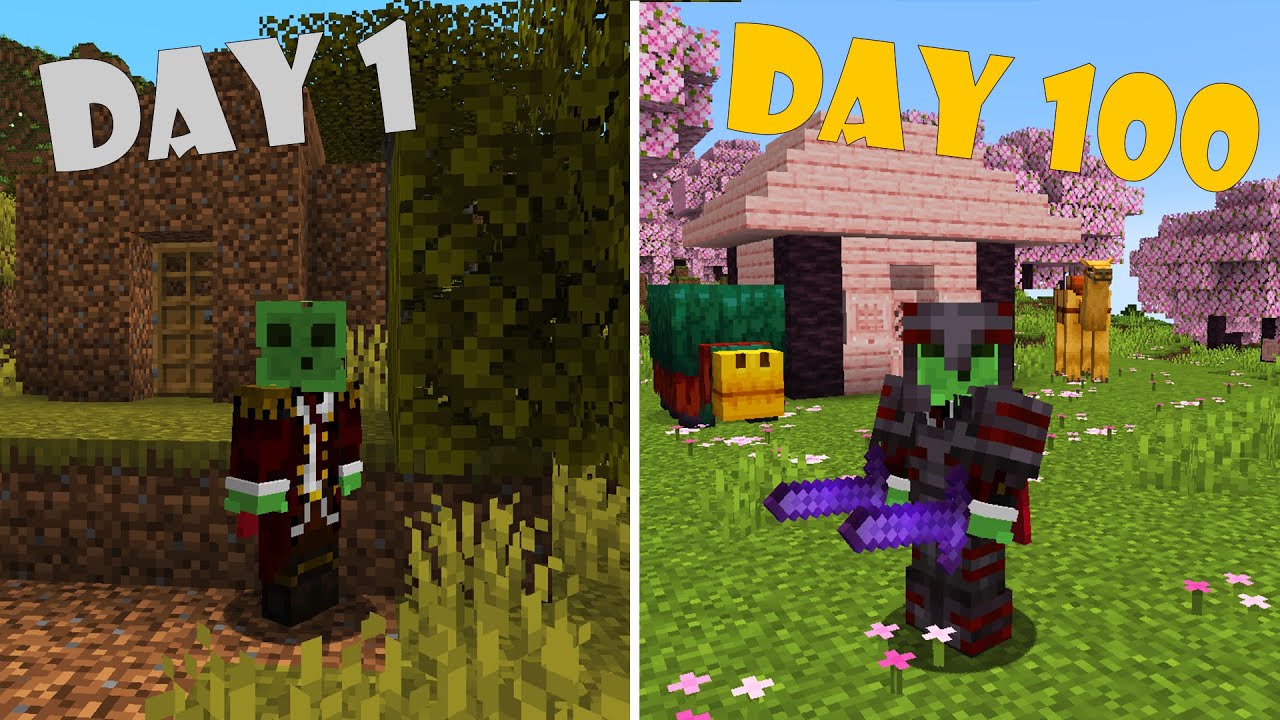 Surviving 100 Days in 1.20 HARDCORE Minecraft - YouTube