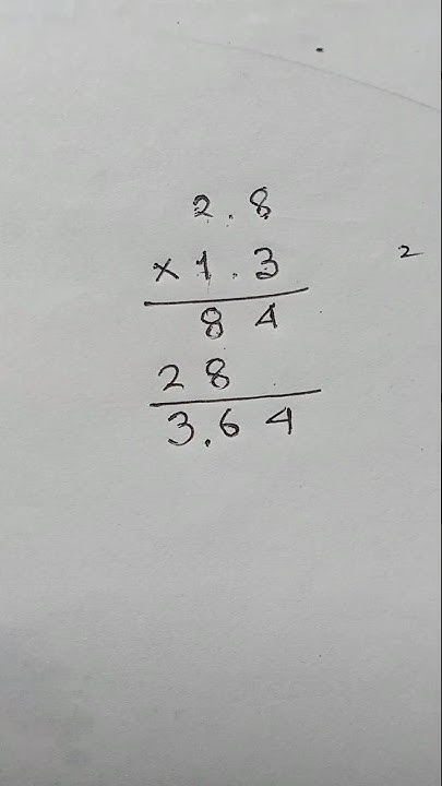 How to do decimal multiplication #shorts - YouTube