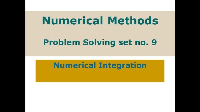 Numerical Integration Youtube