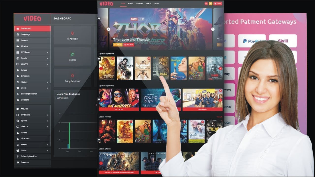 How To Create Movie Website | Create Own Movie Videos Streaming Website ...