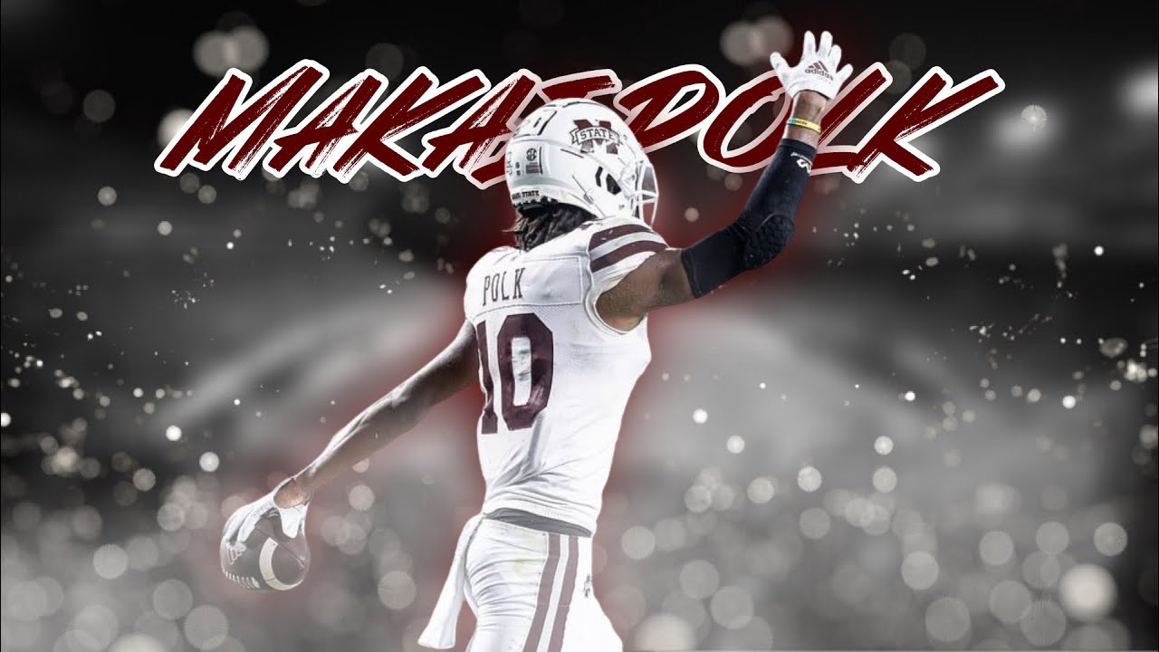 Makai Polk Mississippi St WR Career Highlights || Route Technician ...