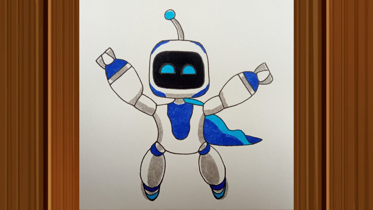 How to draw Astro Bot / PS5 game - YouTube