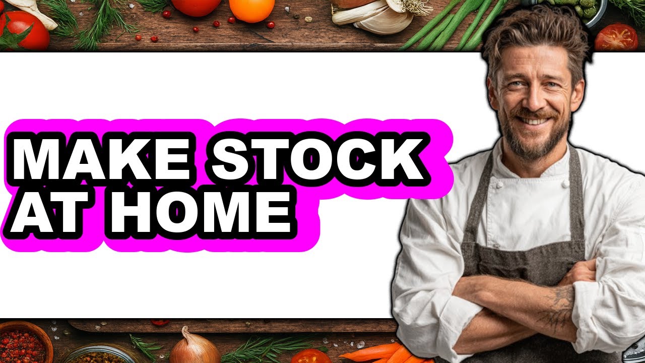 How To Make Stock At Home - Step By Step - YouTube