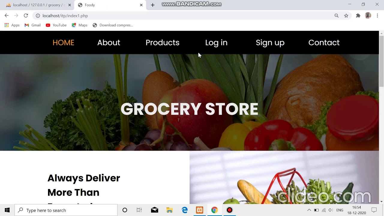 It Project Grocery Management System Php Html Css Javascript Bootstrap Youtube